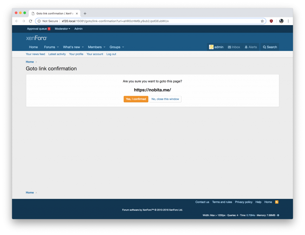 Link Confirmation | Nobita Community